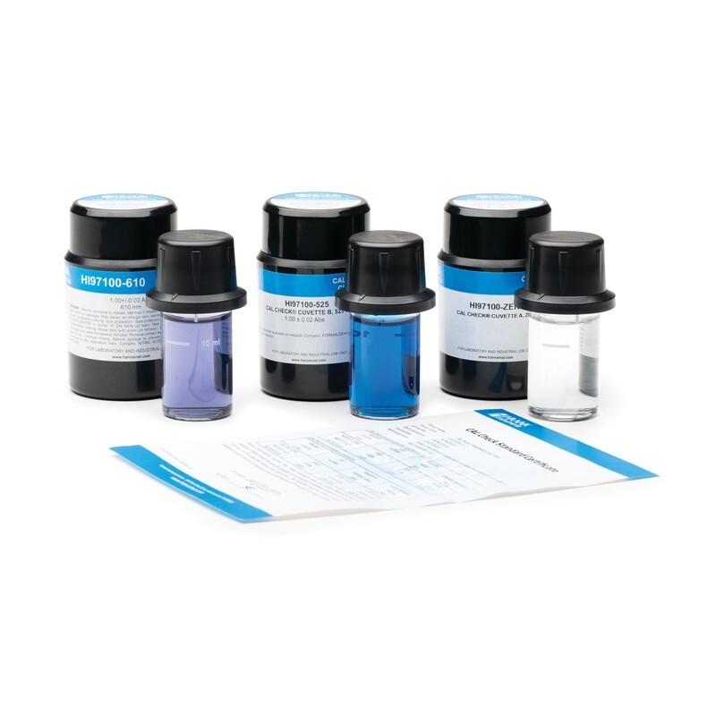 HI-97105-11 CAL Check™ standards for HI-97105 Cuvette Kit HI-97105-11 CAL Check™ standards for HI-97105 Cuvette Kit